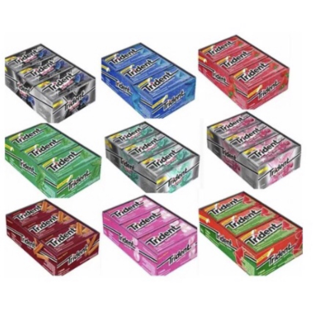 Trident Vários Sabores Display c/ 21 Unidades | Shopee Brasil