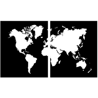 Quadro Gigante Mdf Preto MAPA MUNDI RETANGULAR 1m Decoração | Shopee Brasil