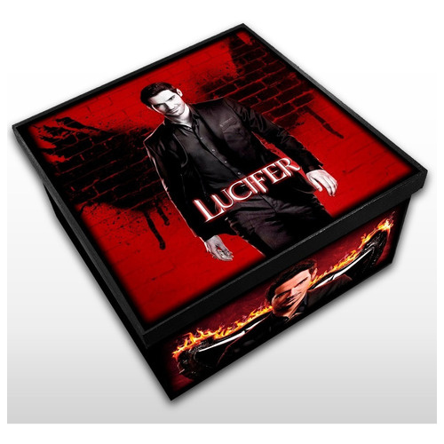 Lucifer Serie Seriado Caixa Organizadora Em Madeira Mdf | Shopee Brasil