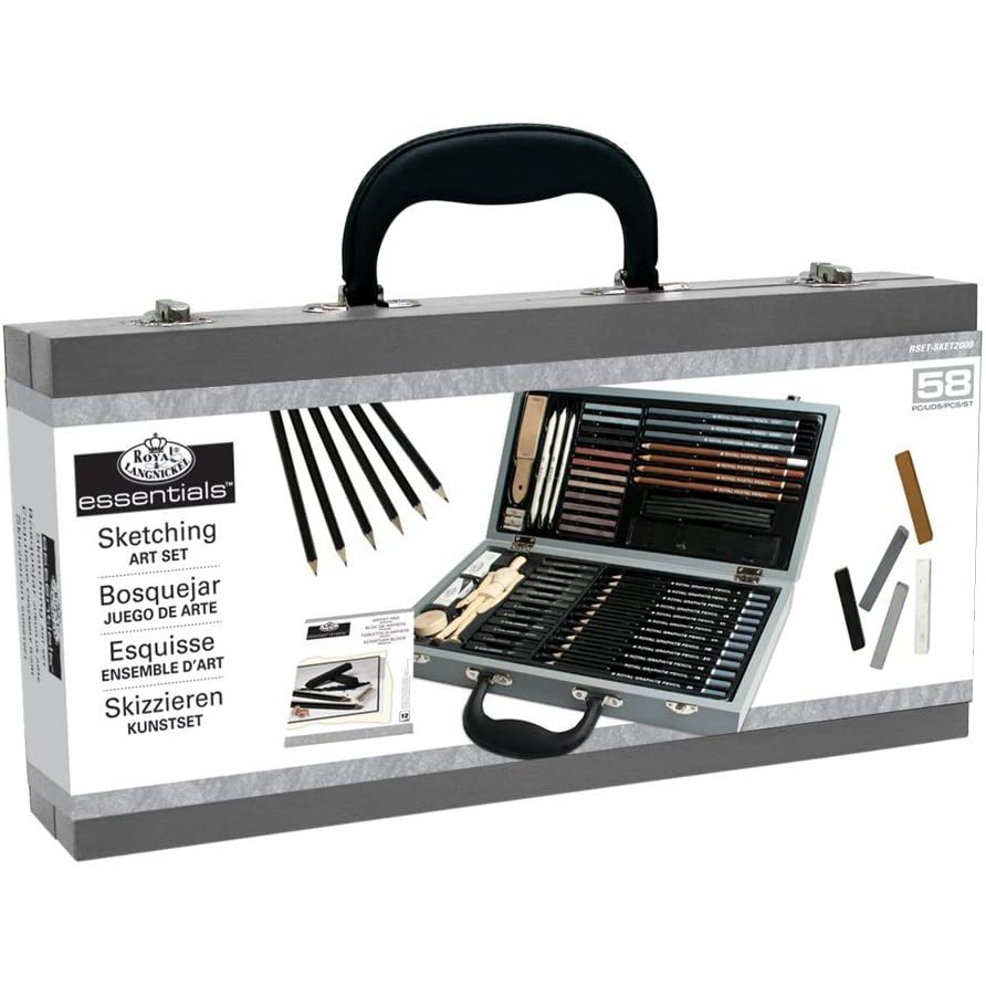 Maleta Profissional Para Desenho Royal & Langnickel com 58 Peças - RSET ...