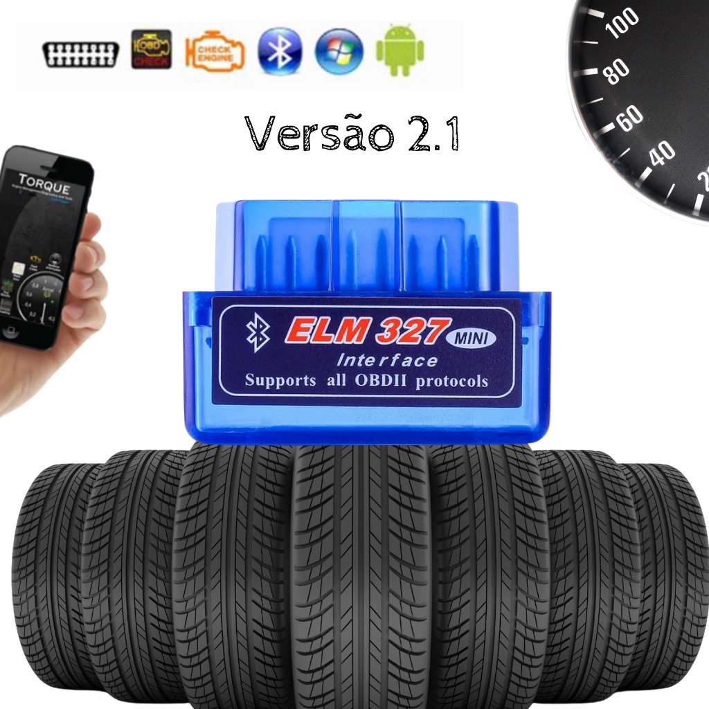 Mini Scanner Para Carros Obd2 Bluetooth V2.1 Elm327 Android - Melhora o ...