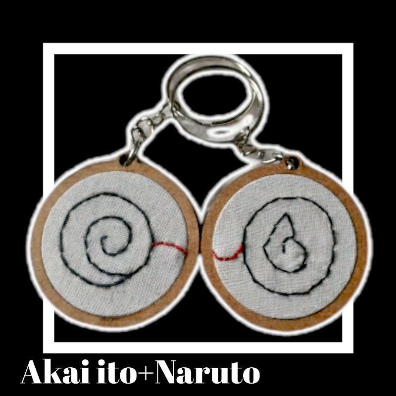 Chaveiro Casal Akai ito + Naruto (VAI O PAR) | Shopee Brasil
