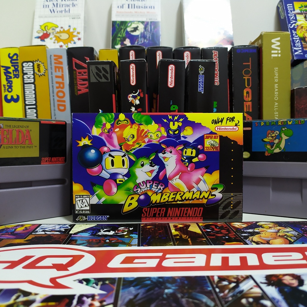 Super Bomberman 3 - Mini Box do Jogo (Super Nintendo) | Shopee Brasil