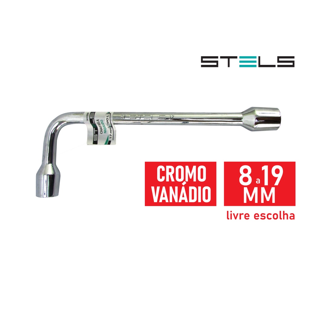 CHAVE L BIELA 8 a 19mm TODAS AS MEDIDAS STELS - Escorrega o Preço