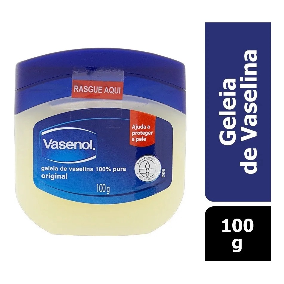 Geleia de Vaselina Original 100% Pura 100G - Vasenol | Shopee Brasil