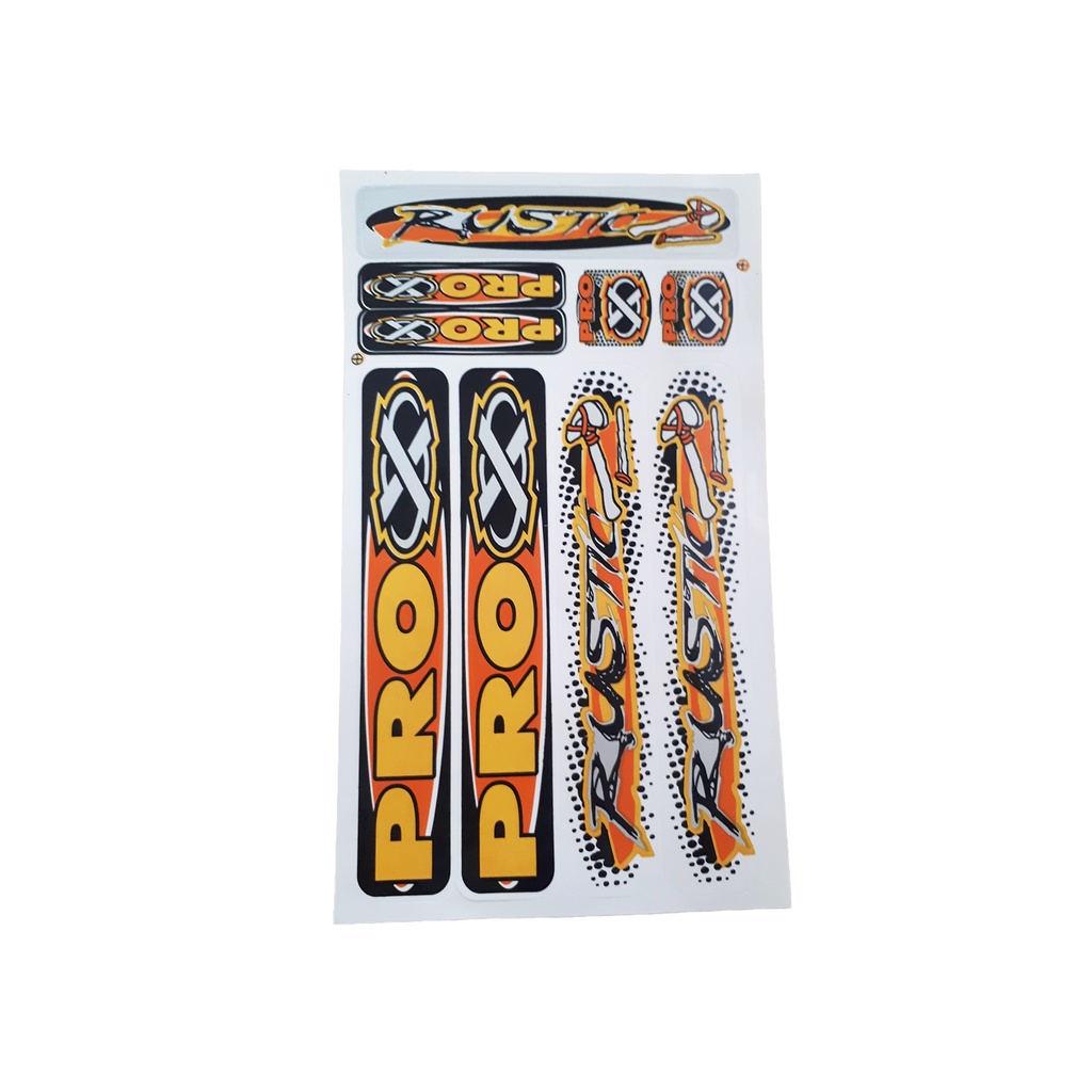 Adesivo Quadro Bicicleta PRO-X Rustic Cartela Completa | Shopee Brasil