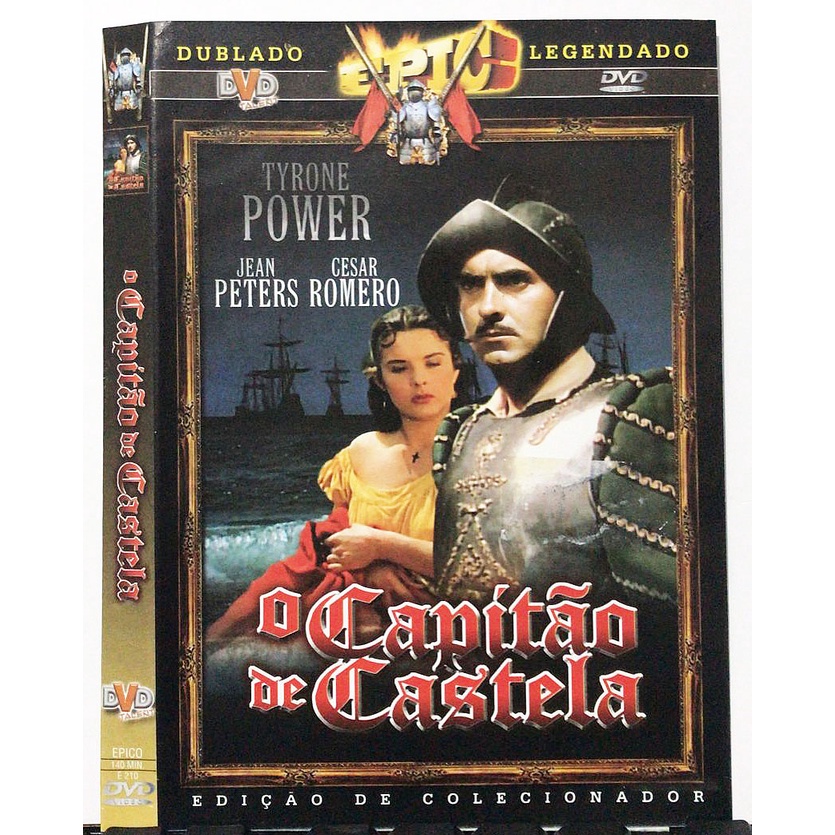 DVD O Capitão de Castela. Tyrone Power, Jean Peters, Cesar Romero ...