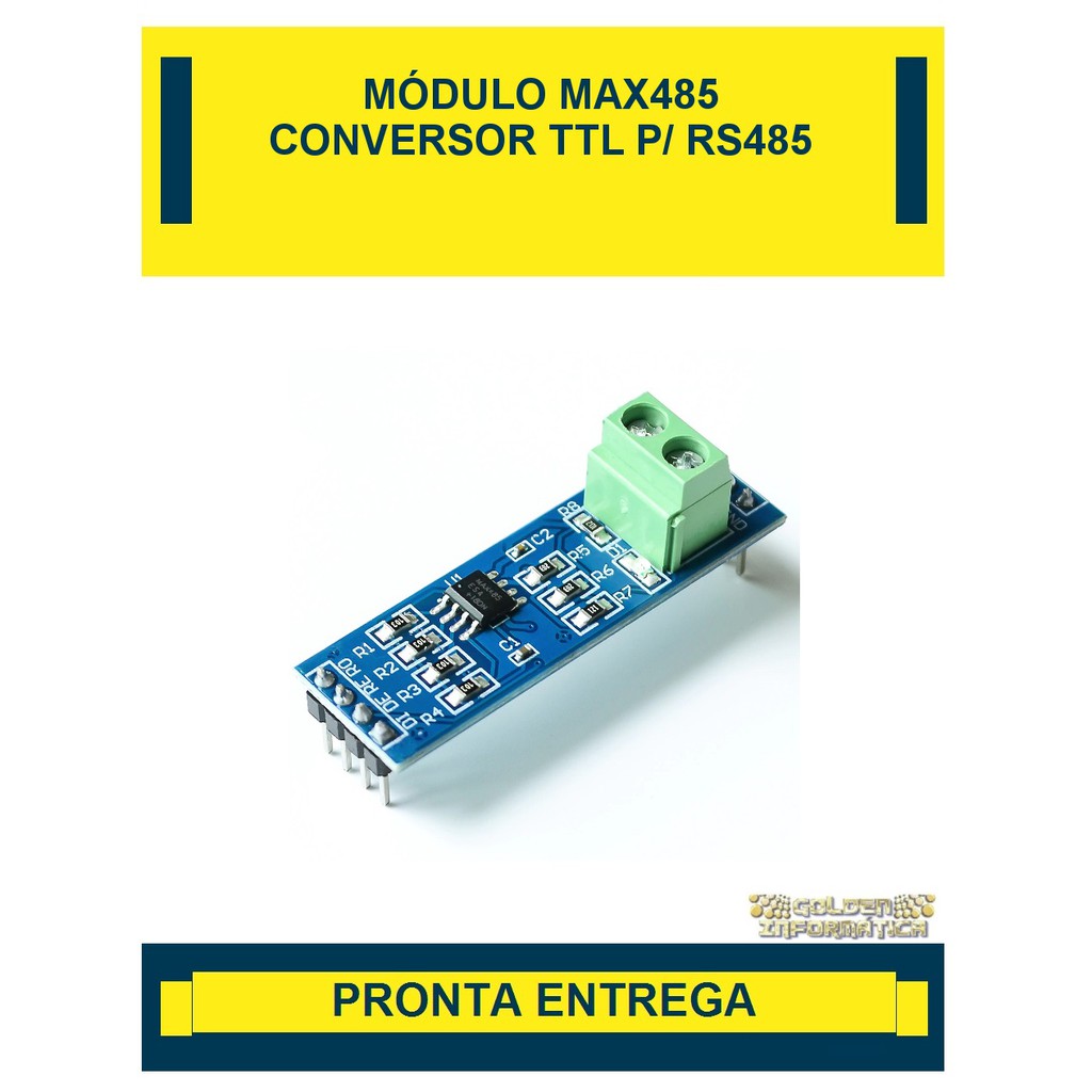 MAX485 MÓDULO SERIAL TTL RS485 ARDUINO PIC RASP ARM | Shopee Brasil