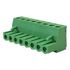 Conector borne fêmea Verde 8 Vias Passo 5,08mm 90° para PCI PCB 2EDGK ...