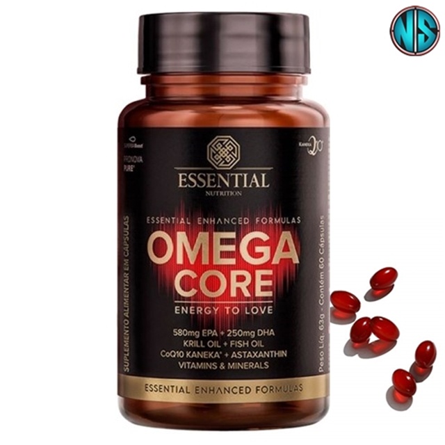 Omega Core 60 cápsulas - 30 doses Essential Nutrition | Shopee Brasil