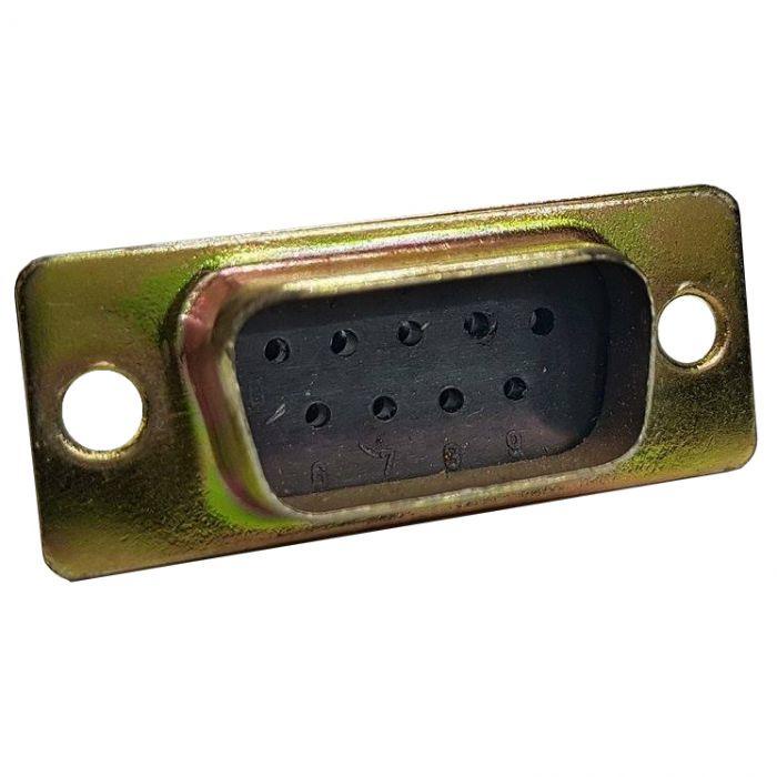 kit 11 conector porta serial rs232 macho 9 pinos + 3 soquete | Shopee ...