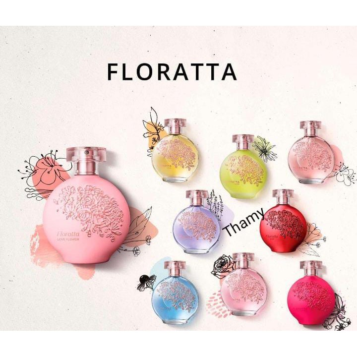 Floratta O Boticário ( Rosé, Blue, Red, Love flower, Gold, Cerejeira em ...