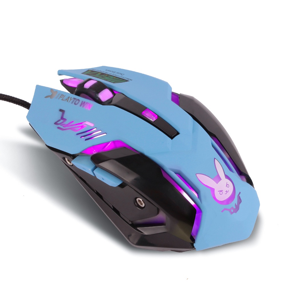 Mouse Gamer Com Fio Rosa Silencioso Ergon Mico Led Usb Menina Fofo Jogo Do Jogo Muose Para ...