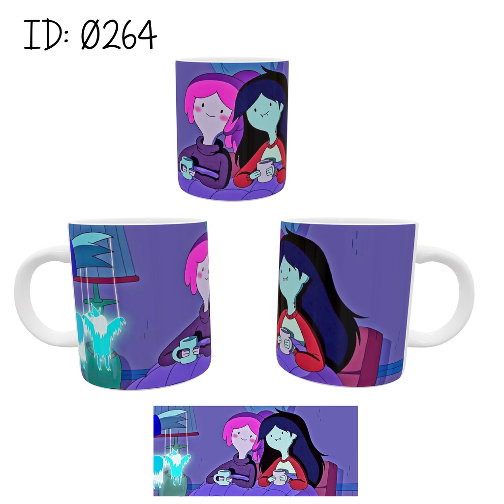 Caneca Hora de Aventura Adventure Time Finn Jake Princesa Jujuba Caroço ...