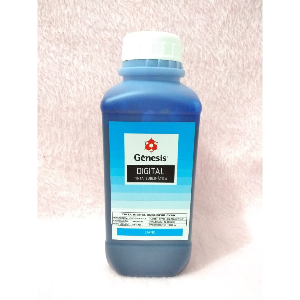 Tinta Sublimática Gênesis 1 Lt CYAN - Original + Perfil de Cor | Shopee ...
