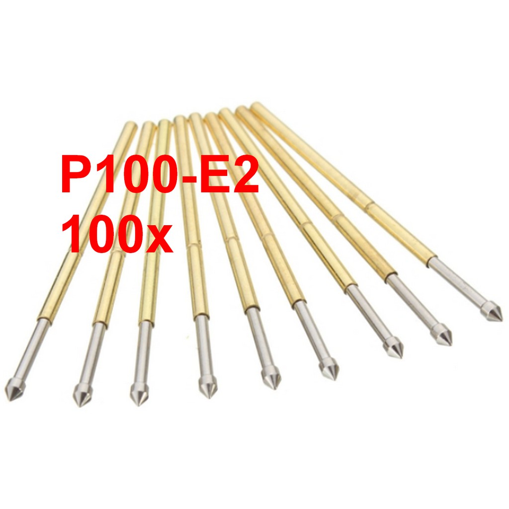 100pc Agulha Teste Pino Mola Pogo Pin P100-E2 Giga Jiga Teste | Shopee ...