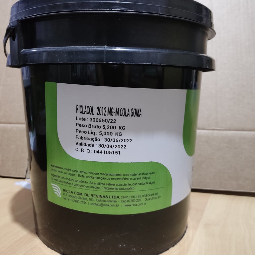 Cola Goma Vegetal Biodegradável Balde 5 kgs - Faz a Boa!