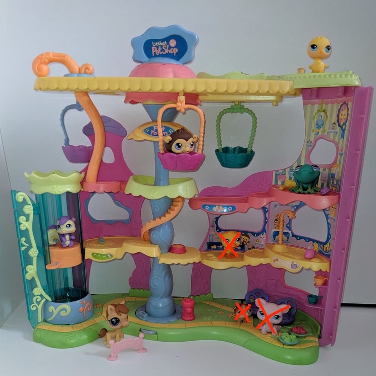 Pet Town Littlest Pet Shop + 4 Pets (Usado) | Shopee Brasil