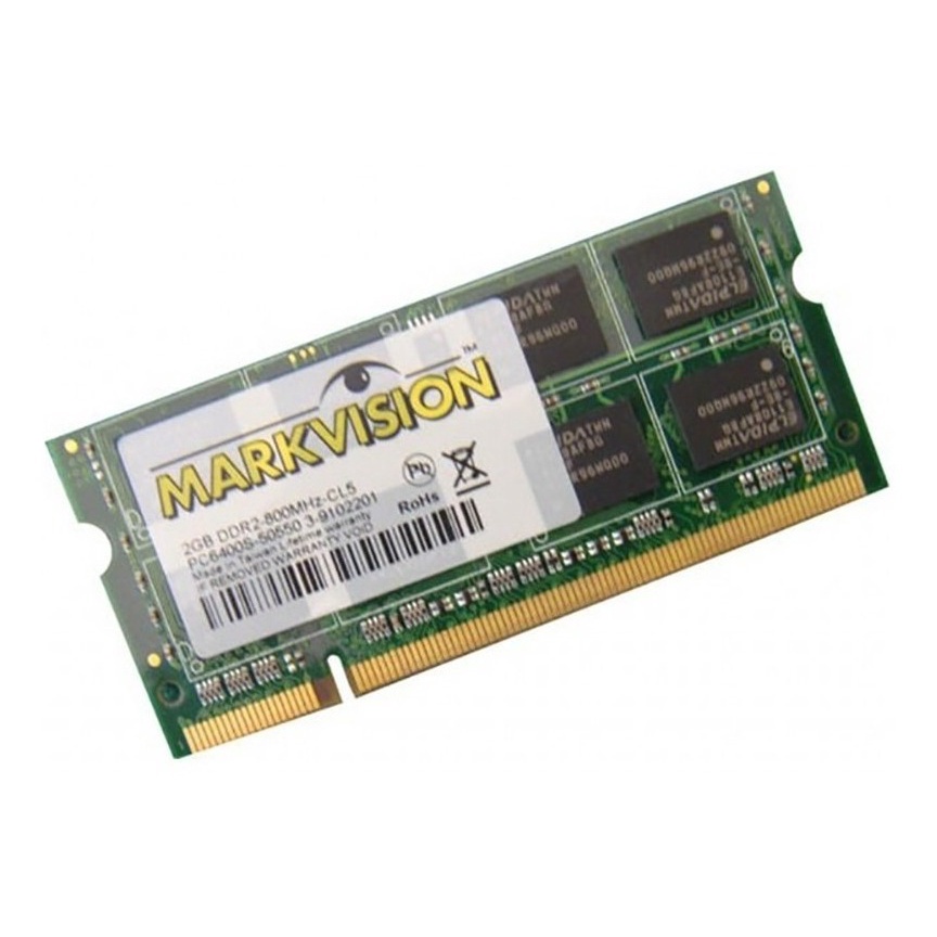 Memoria Ram Markvision 2gb Ddr2 800mhz Notebok | Shopee Brasil