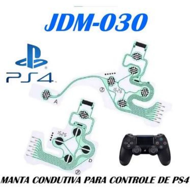Confira PELÍCULA CONDUTIVA CONTROLE JDS/JDM-030 PS4 | Shopee Brasil