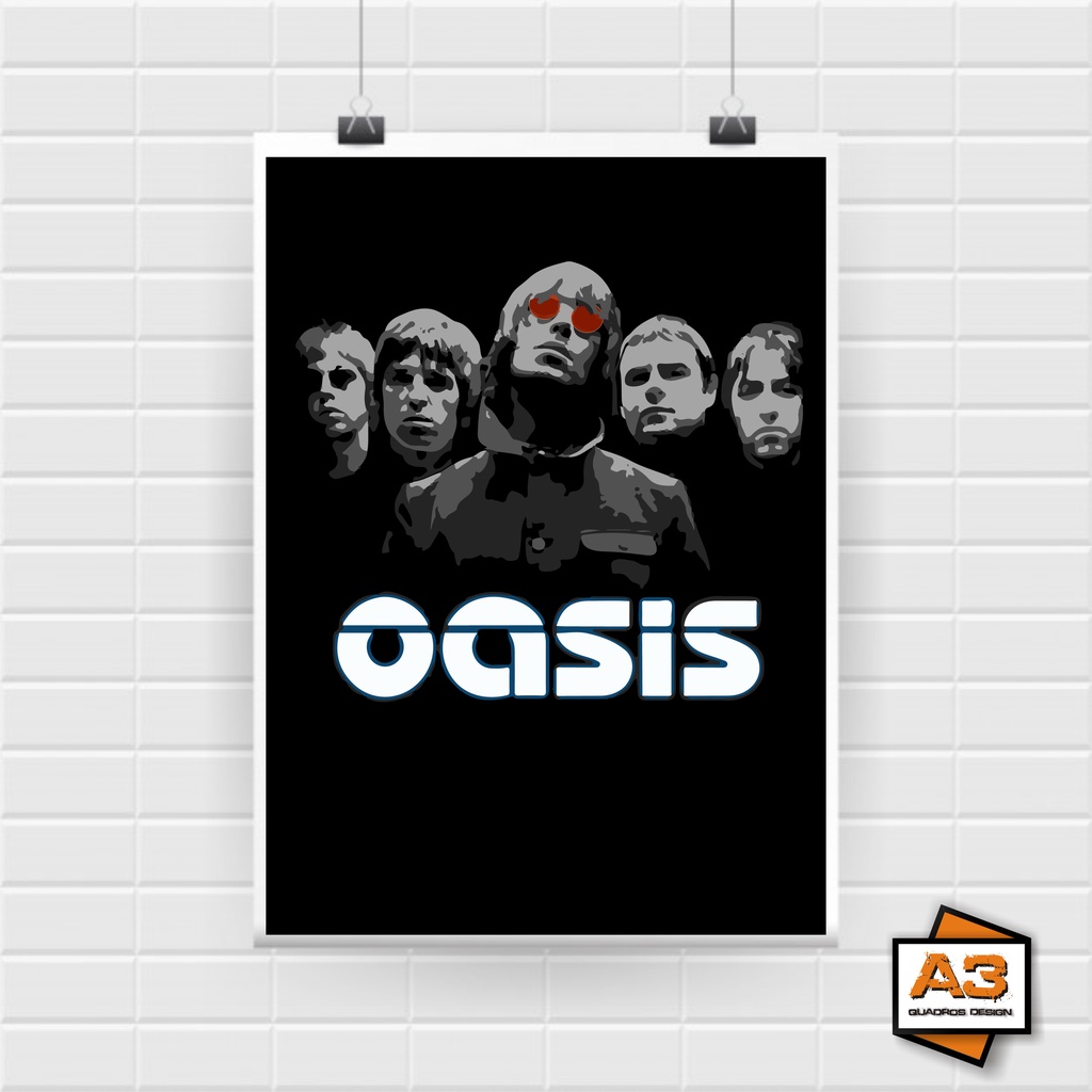 3 Posters s Banda Oasis Rock A4 (21cm x 30cm) | Shopee Brasil