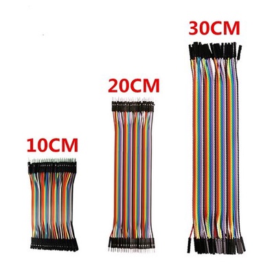 kit jumpers arduino 20 unidades: M-M; F-M; F-F; 10cm, 20 cm e 30cm ...