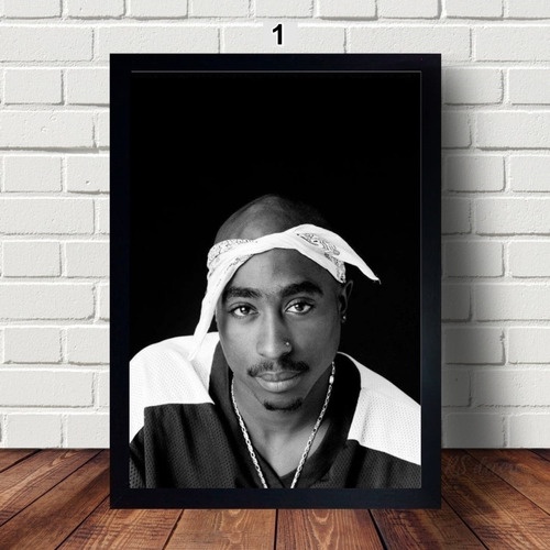 Quadro 1un Poster C\moldura A3 Do Rapper Tupac | Shopee Brasil