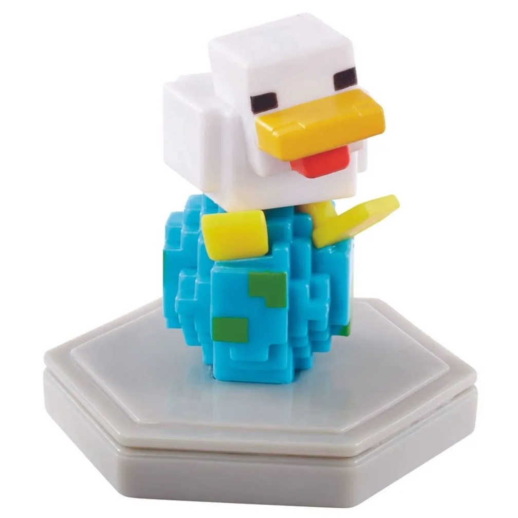Mini Figura Minecraft Earth Chicken Jockey - Mattel | Shopee Brasil