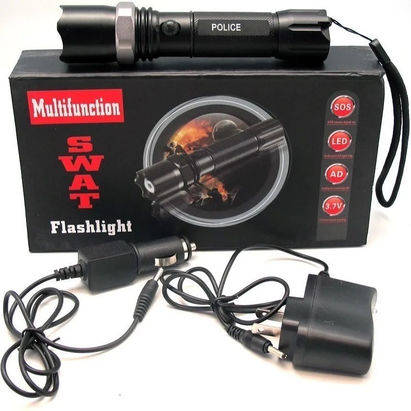 Kit Lanterna Tática Militar Profissional - Swat Police | Shopee Brasil