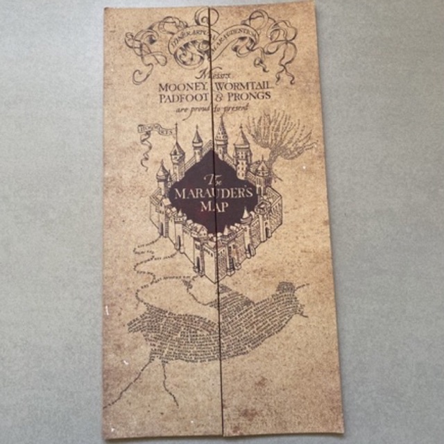 Mapa do Maroto Harry Potter Licenciado Warner Original Oficial | Shopee ...