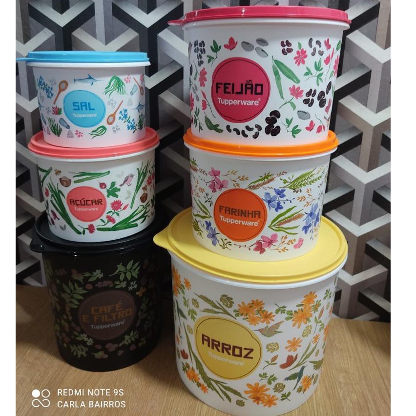Tupper Caixa Mantimentos Linha Floral Tupperware Original | Shopee Brasil
