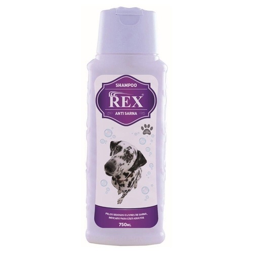 Shampoo Rex Anti Sarna 750 Ml - para pet, cachorro e gato. | Shopee Brasil