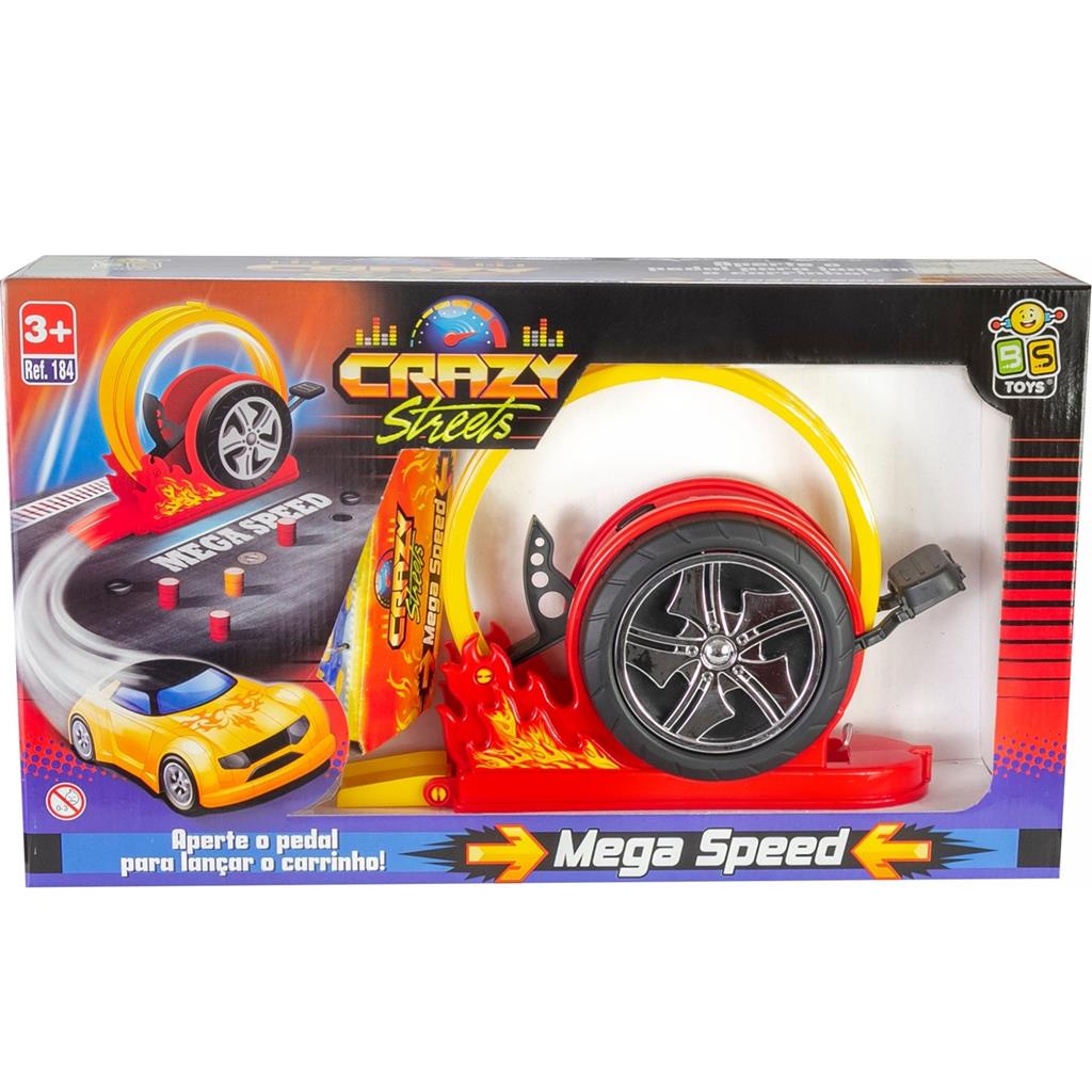 Brinquedo Lancador Mega Speed Pista Radical 184 - Bs Toys | Shopee Brasil