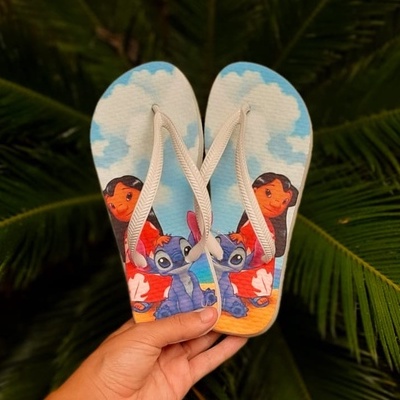 Chinelo sublimado infantil Lilo & Stitch | Shopee Brasil