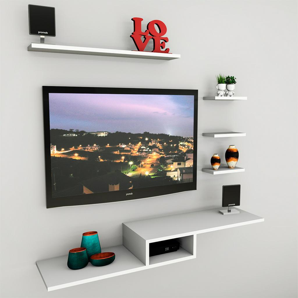 Rack Suspenso para quarto e sala Nicho para TV | Shopee Brasil