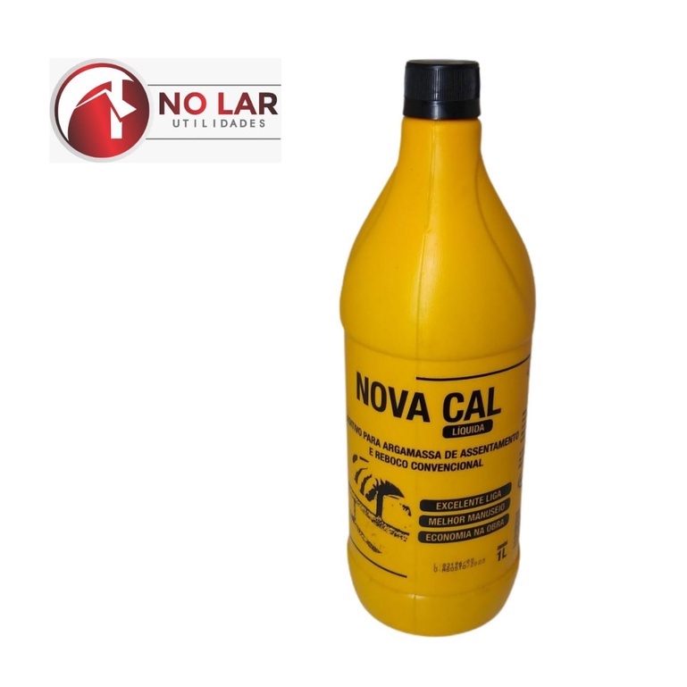 Aditivo Nova Cal Liquida 1 Litro - 2 unidades para assentamento e ...