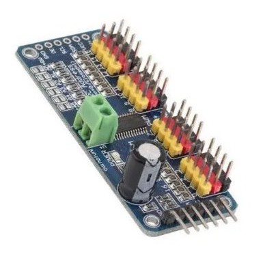 Módulo Driver Para Servo Motor Pca9685 16 Canais Pwm I2c | Shopee Brasil