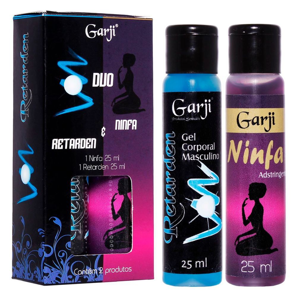 Duo Retarden Retardante De Ejaculação Precoce E Ninfa Gel Para Massagem ...