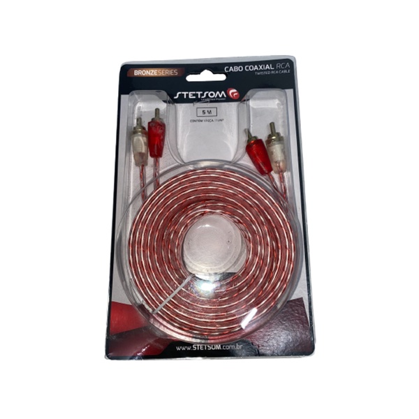 Cabo Rca Bronze 5 Metros Injetado Stetsom | Shopee Brasil