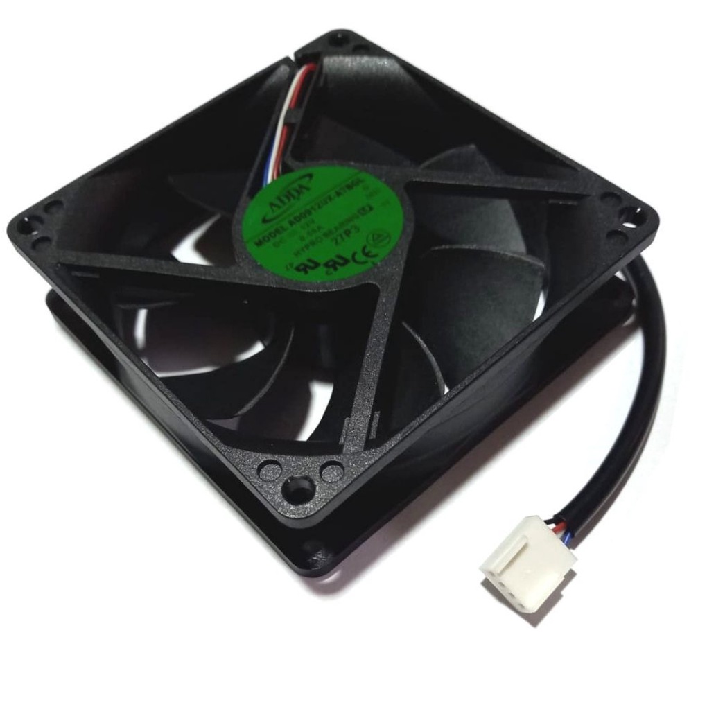 COOLER VENTOINHA 92X92X25 - 12V - HYPRO 0.5 AMP - 6.0 WATTS - 3800 RPM - 73,66 CFM 46,0 DB(A ...