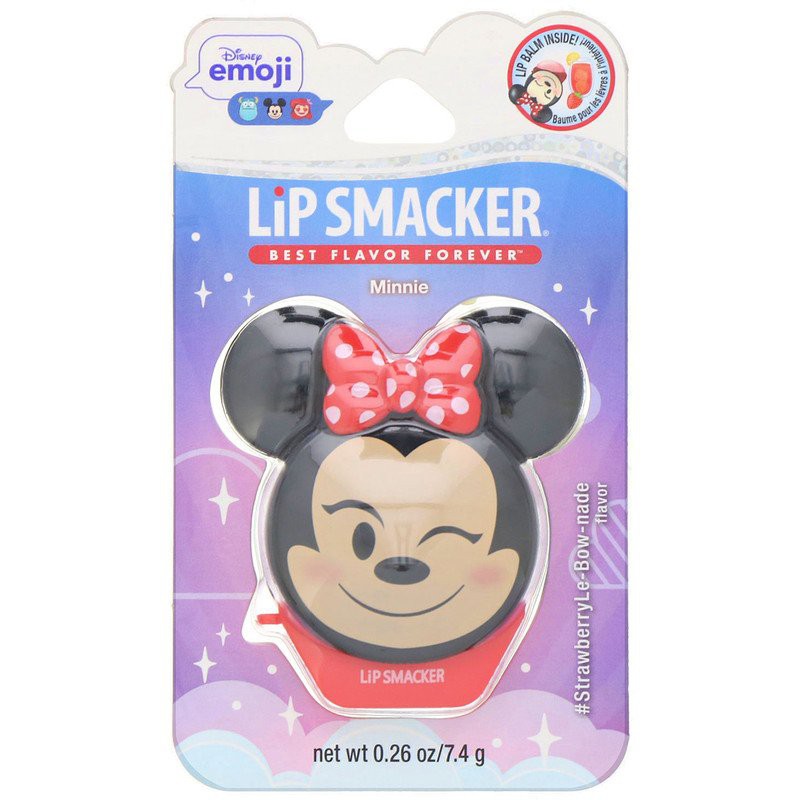 Lip Smacker Minnie - Hidratante Labial Morango Da Minnie Mouse | Shopee ...