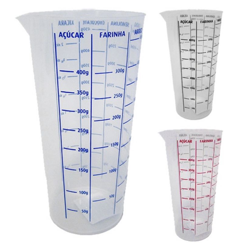 Copo Medidor/dosador Com Medida Plastico Graduado Com Bico 500ml | Shopee Brasil