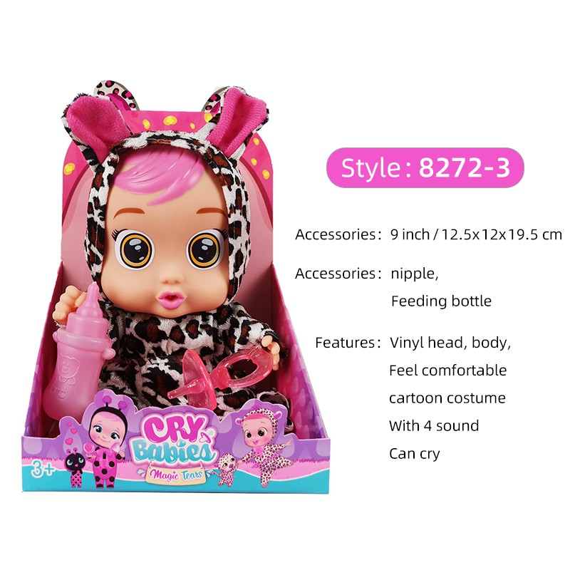 Baby Dolls Cry Neonatal Fala Com Música Brinquedos Barbie Baby's Figure ...