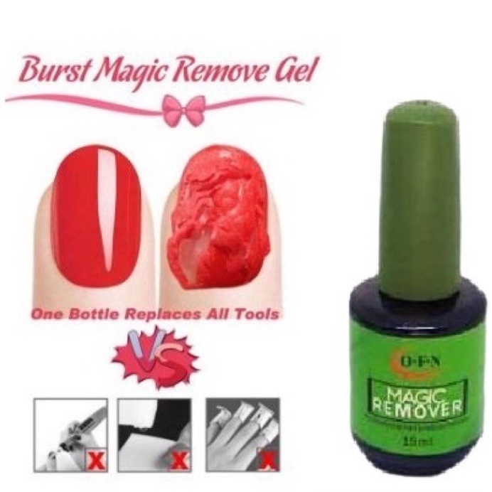 Magic remover O.F.N 15ml removedor de esmalte em gel acrigel | Shopee ...