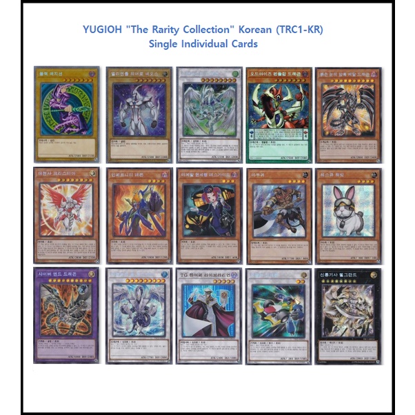 [TRC1-KR] YUGIOH "The Rarity Collection" Korean Single Individual Cards | Shopee Brasil