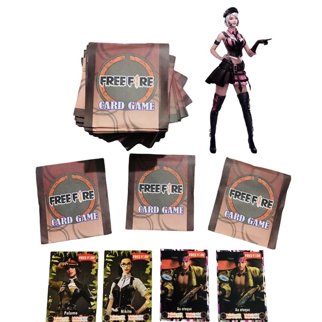 400 Cards/ Figurinha Free Fire = 100 Envelope Lacrado Divertir Brincar ...