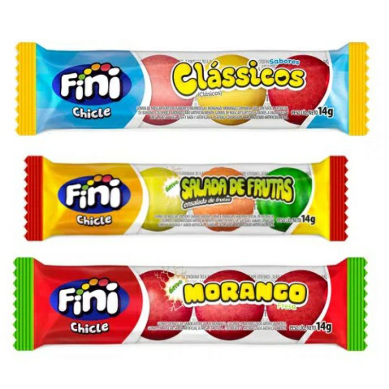Chiclete Fini pacote com 18 unidades | Shopee Brasil