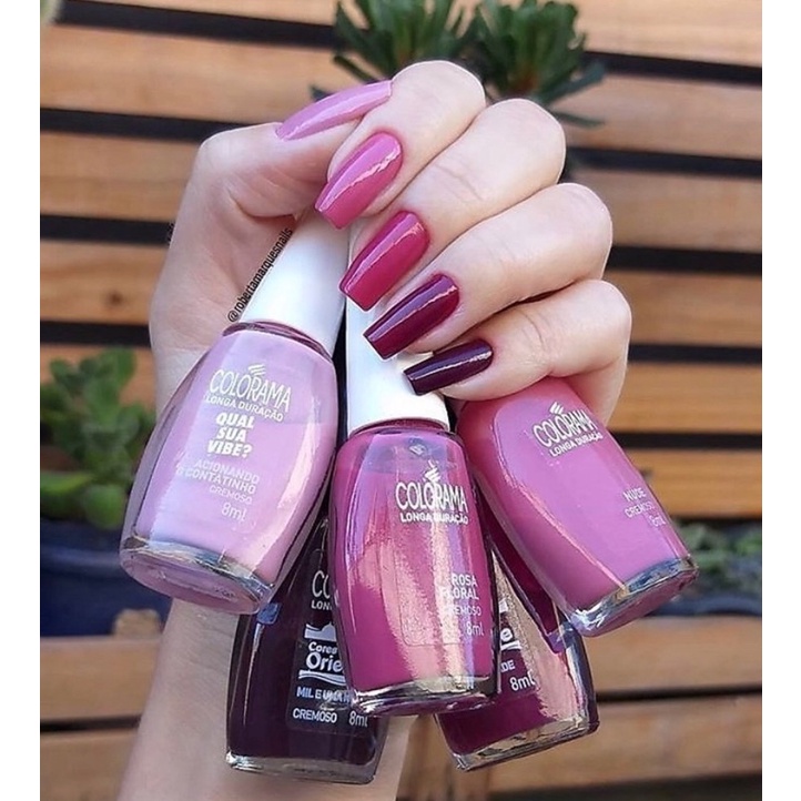 Kit de Esmaltes Colorama Tons Rosa | Shopee Brasil