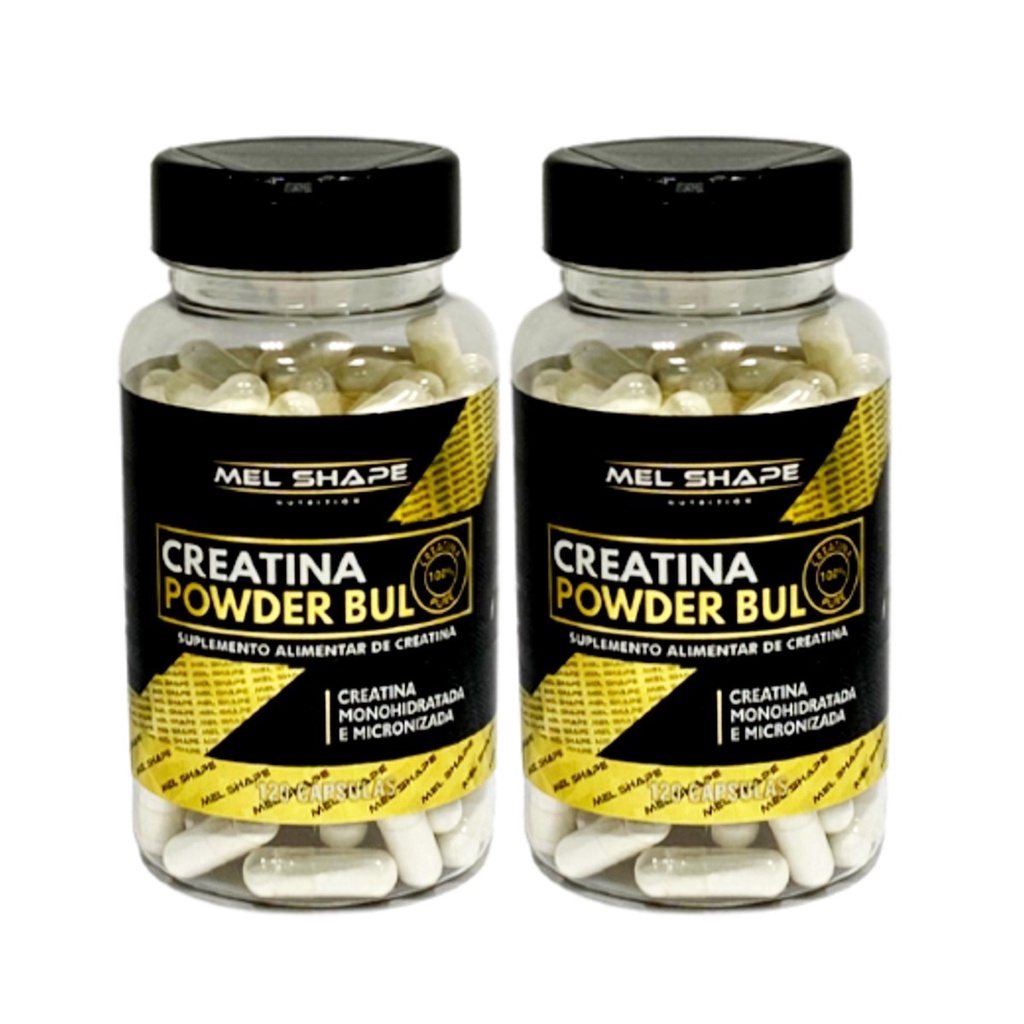 Suplemento Em Capsula Creatina Mel Shape 240 Caps(2potes) | Shopee Brasil