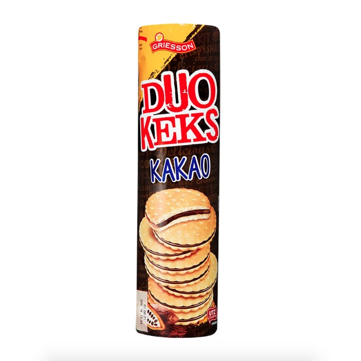 Biscoito Recheado Chocolate Duo Keks Griesson Importado Alemanha 500g ...